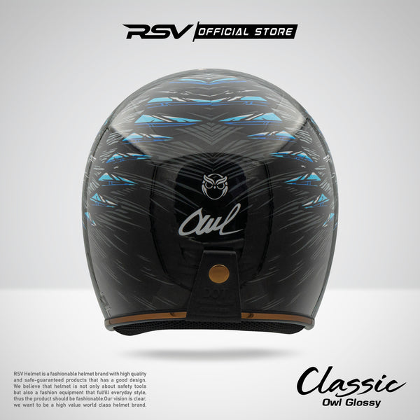 RSV HELM CLASSIC OWL GLOSSY – RSV Helmets - PT HELMINDO PRATAMA INDONESIA