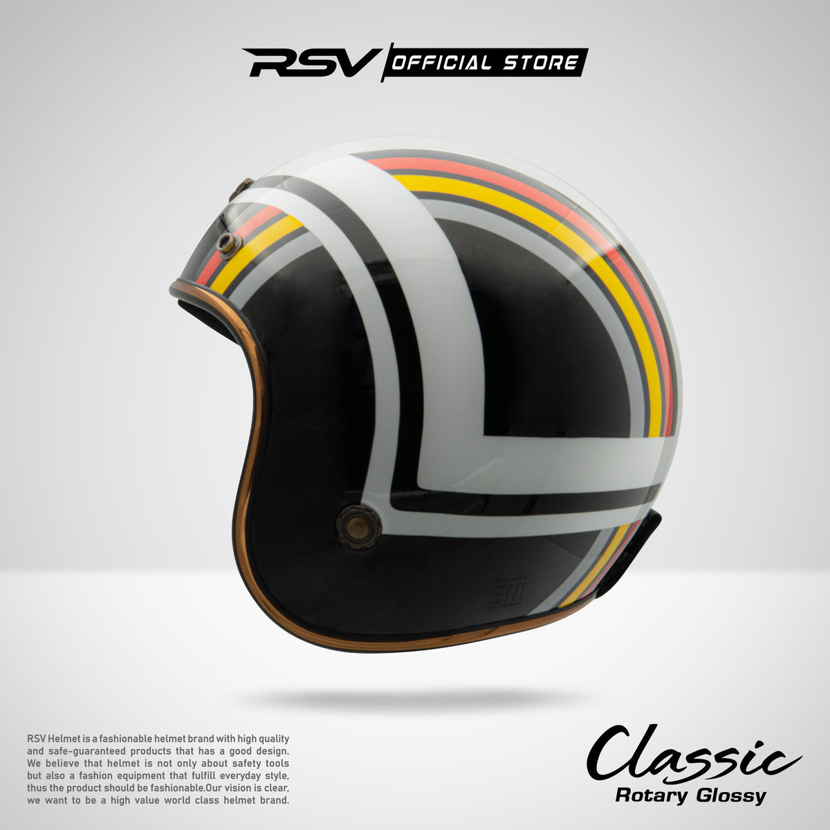 RSV HELM CLASSIC ROTARY GLOSSY – RSV Helmets - For Every Ride - CV BUMI ...
