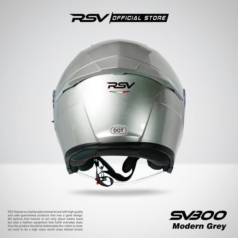 RSV SV300 SILVER GLOSSY DOUBLE VISOR – RSV Helmets - PT HELMINDO ...