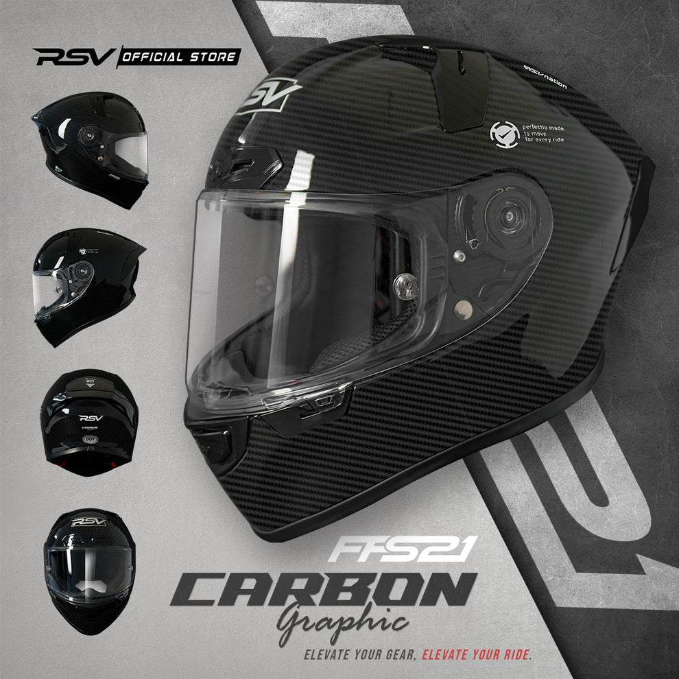 Helm RSV FFS21 Motif Carbon Graphic Glossy - Helm Full Face [Exclusive ...