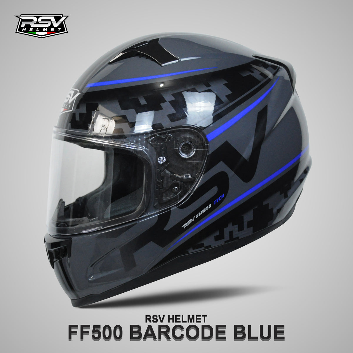 RSV FF500 BARCODE BLUE – RSV Helmets - For Every Ride - CV BUMI ARKA ...