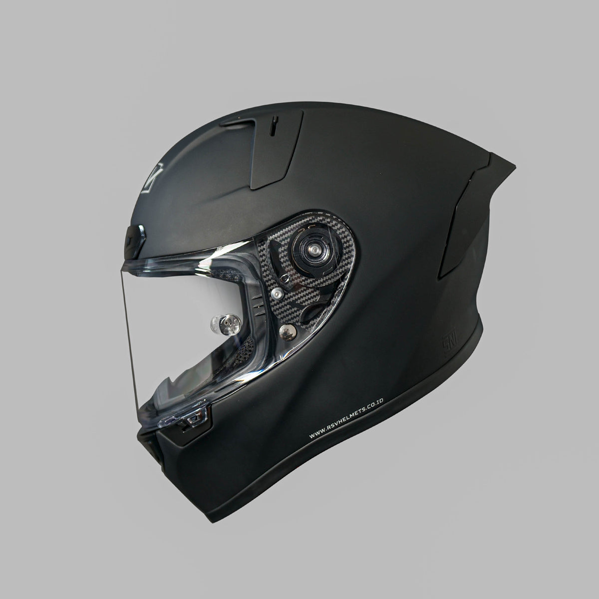 HELM RSV FFC21 FIBER COMPOSITE BLACK DOFF – RSV Helmets - For Every ...
