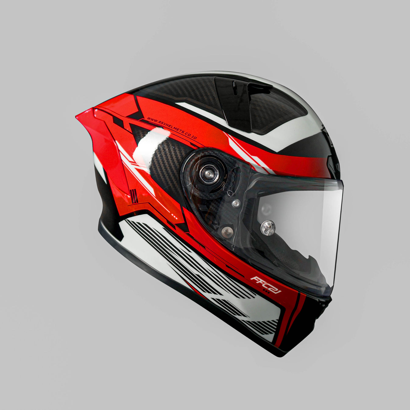 HELM RSV FFC21 FIBER COMPOSITE POISON RED GLOSSY – RSV Helmets - PT ...